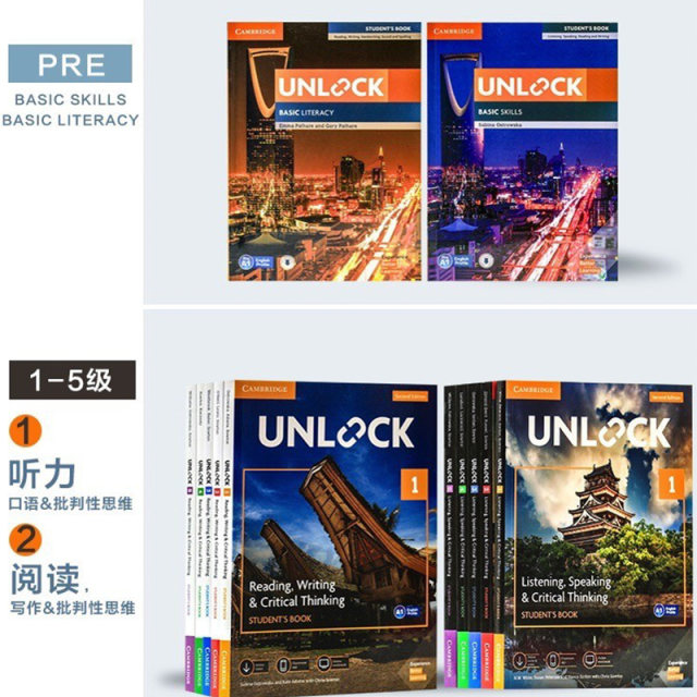unlock textbooks in stock original Cambridge English textbook second ...