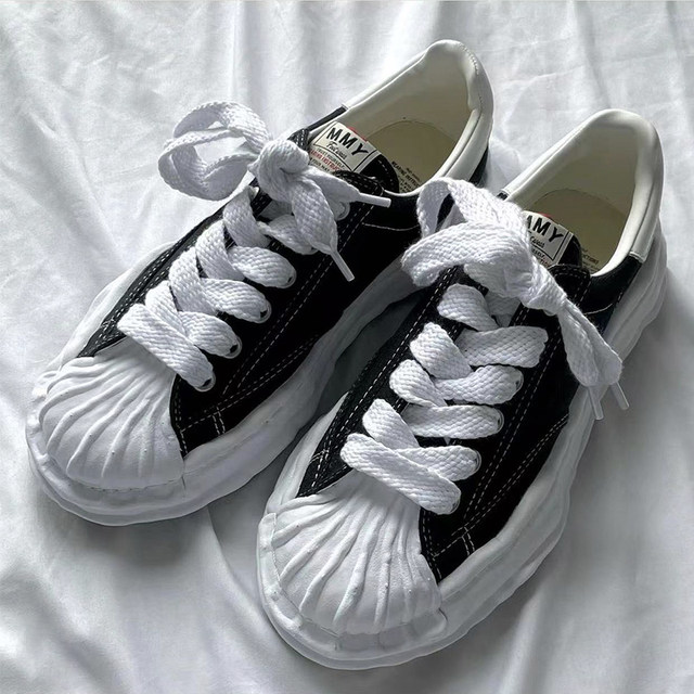 MMY Mihara Yasuhiro dissolved shoes shell toe canvas shoes mihara Shawn ...