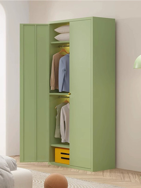 Iron wardrobe home bedroom iron balcony storage cabinet children's ...