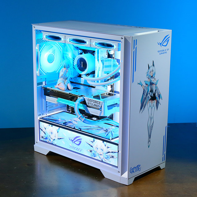 ASUS ROG Fubuki i914900K/FRTX4090/4080SUPER white cardless water-cooled ...