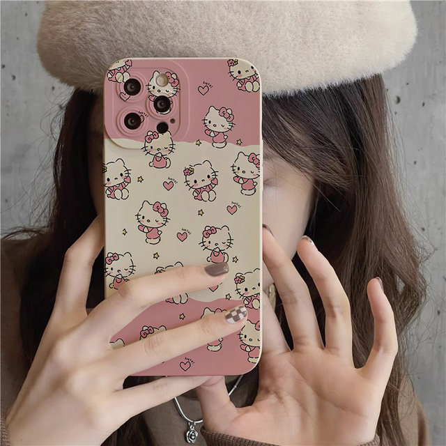 Heart Hello Kitty Apple 14Pro Phone Case Popular iPhoneX Creative 16Pro Minimalist 11Pro Super ...
