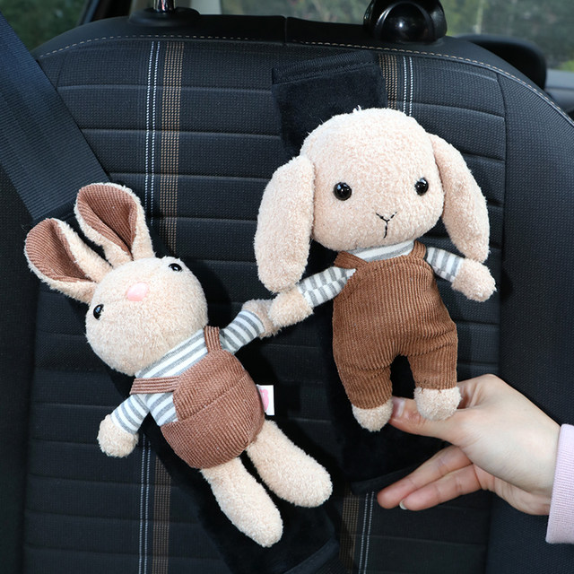 Car Cartoon Cute Rabbit Seat Belt Shoulder Cover Creative Car Children ...