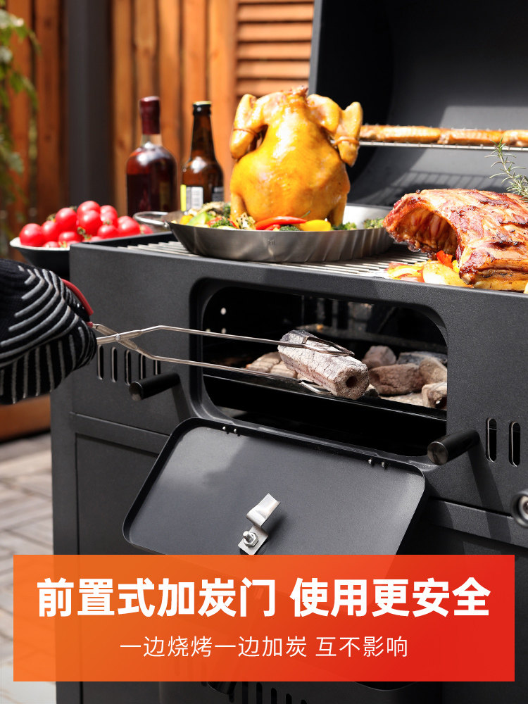 Churrasqueira a Carvão Fireplus Louis New Riser - Fogão Exterior Sem Fumo