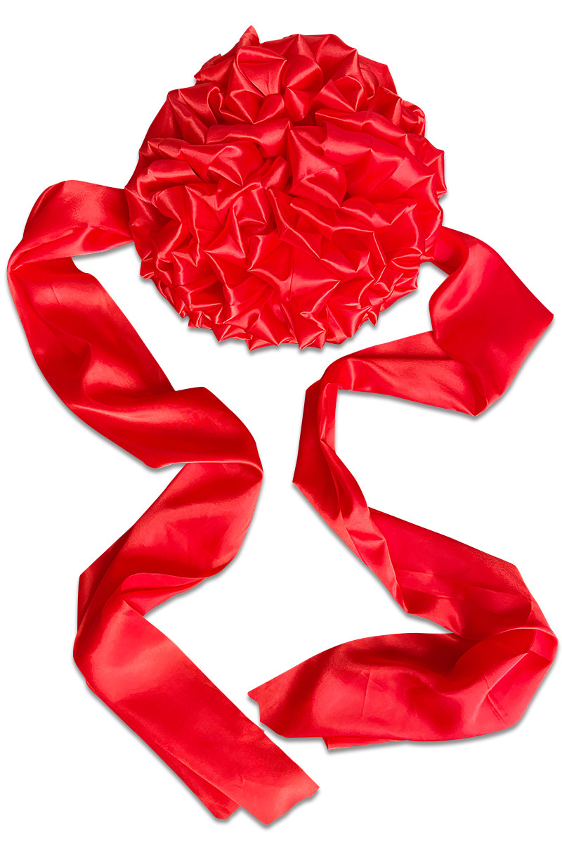 Red Silk Flower Ball - Wedding & Celebration Decor