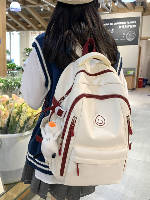 School bag, junior high school girl, high school student backpack ...