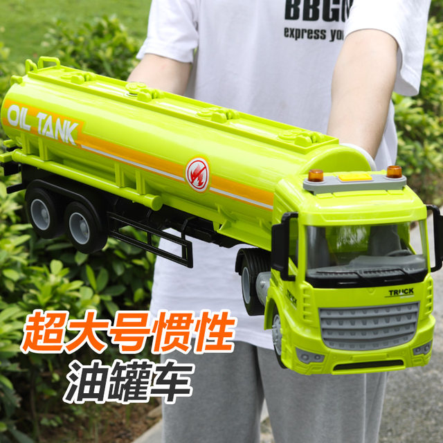 Children's large extended oil tanker toy, boys transport vehicle ...