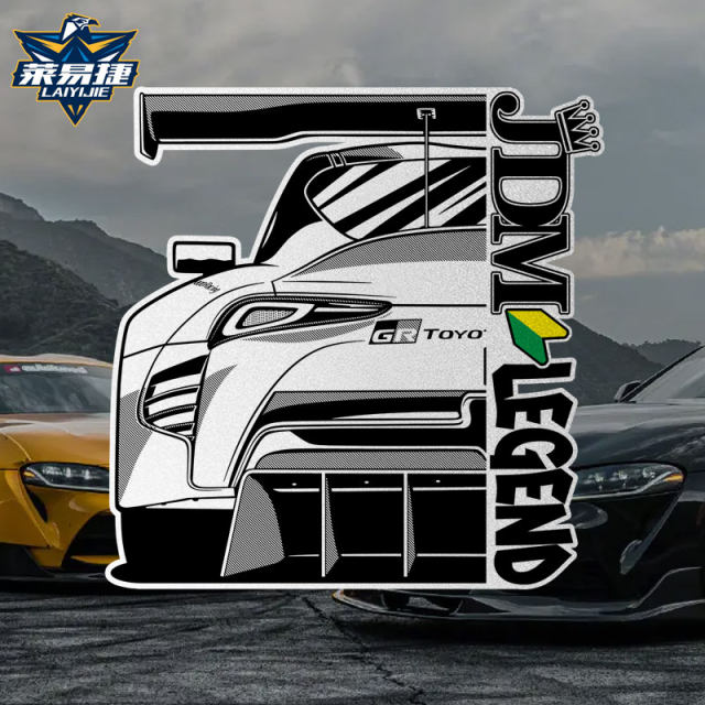 JDM Japanese modified car FD2 Mitsubishi EVO Mazda RX7 reflective car ...