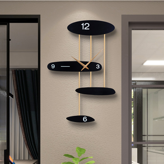 Wall clock living room modern light luxury wall clock internet ...