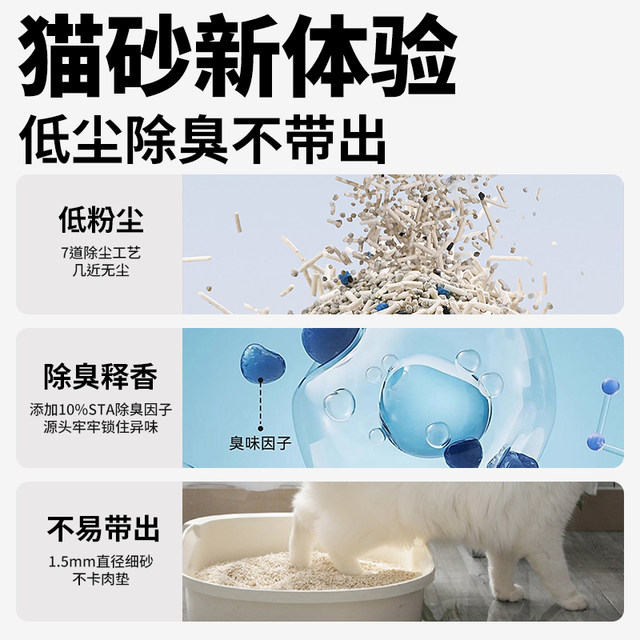 Bear infested cat litter mixed with tofu cat litter deodorizing low ...