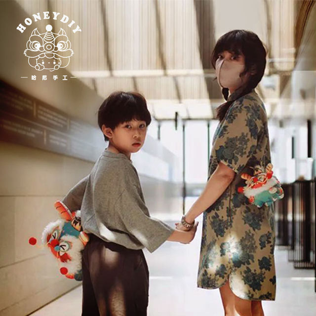 Hani hand-embroidered diy material package three-dimensional fabric ...