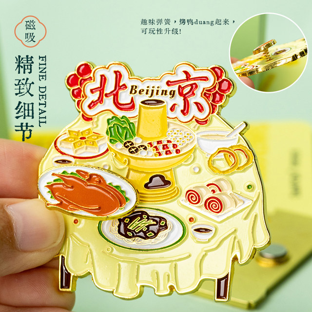 Beijing travel souvenir magnetic stickers Tiananmen Square Forbidden ...