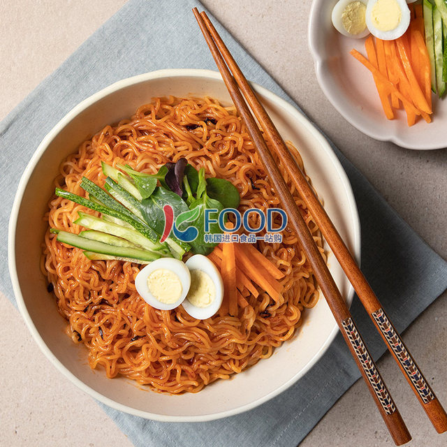 Korean eight-way instant noodles, authentic Korean dry noodles, apple ...