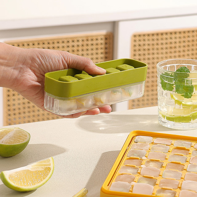 Frozen ice cube artifact ice making mold press ice tray baby food ...
