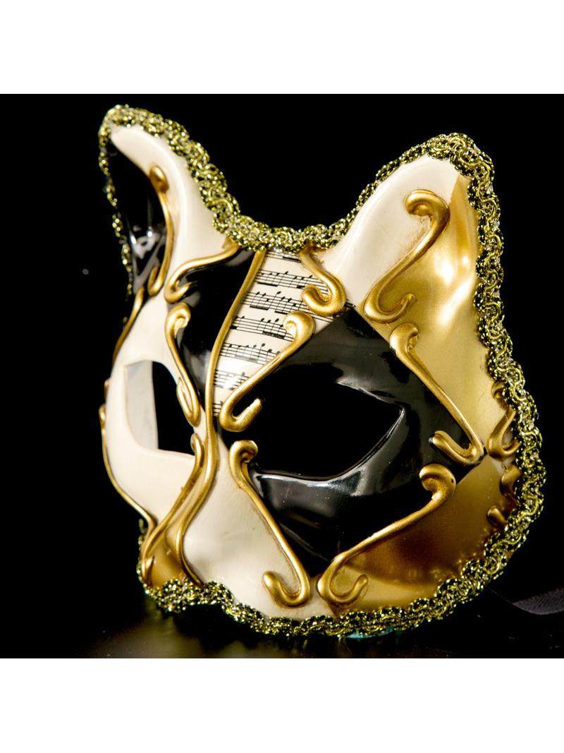 Cat Face Venetian Kitten Mask - Children's Halloween Party Costume