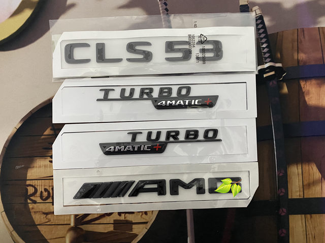 Suitable for Mercedes-Benz CLS black tail label rear car label logo ...