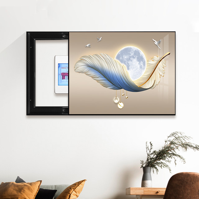 Internet celebrity light luxury meter box decoration painting modern ...