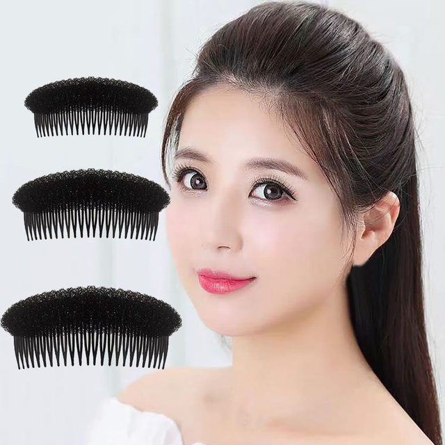 Plastic fluffy hair pad lengthens 11cm, natural and traceless hair pad ...