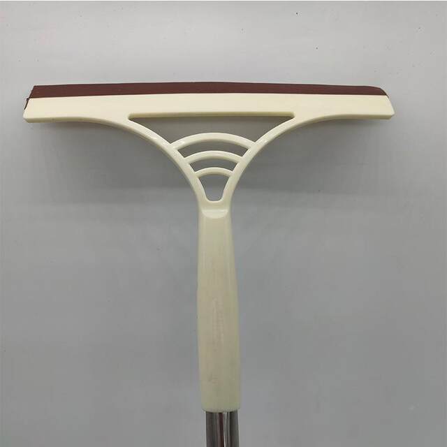 Extending rod scraper with stainless steel rod cleaning window rubber ...