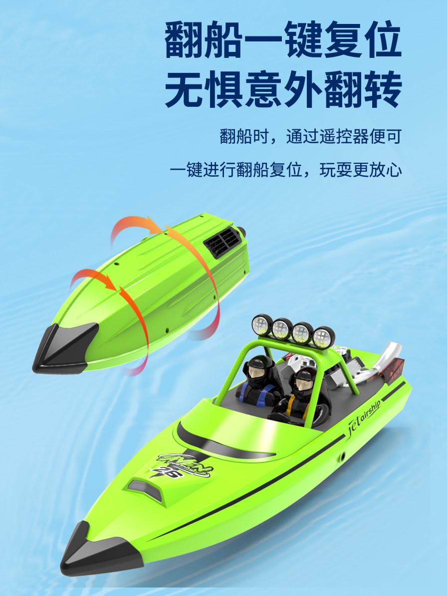 Remote Control Speedboat Toy - High Speed Electric Boat for Kids