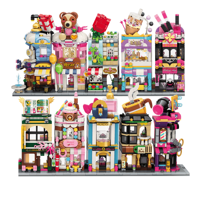 Miniso's same colorful street view building blocks enlighten children's ...