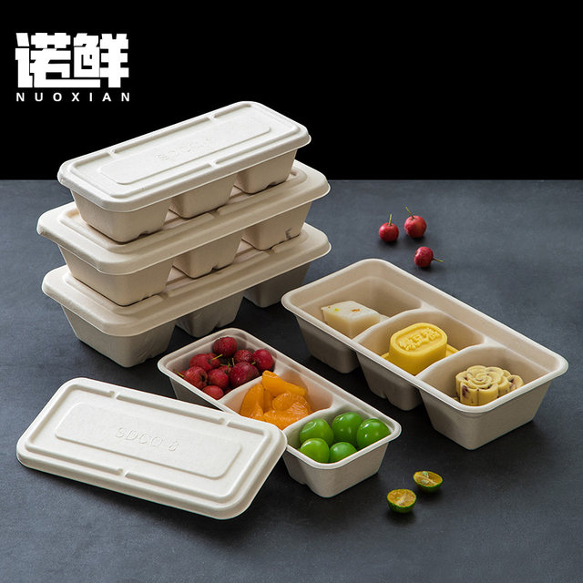 Fruit packing box disposable lunch box spring travel pulp, bento bento ...