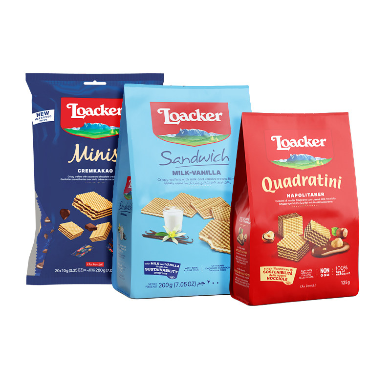 Loacker Blueberry Yoghurt Vaffelkiks 110g