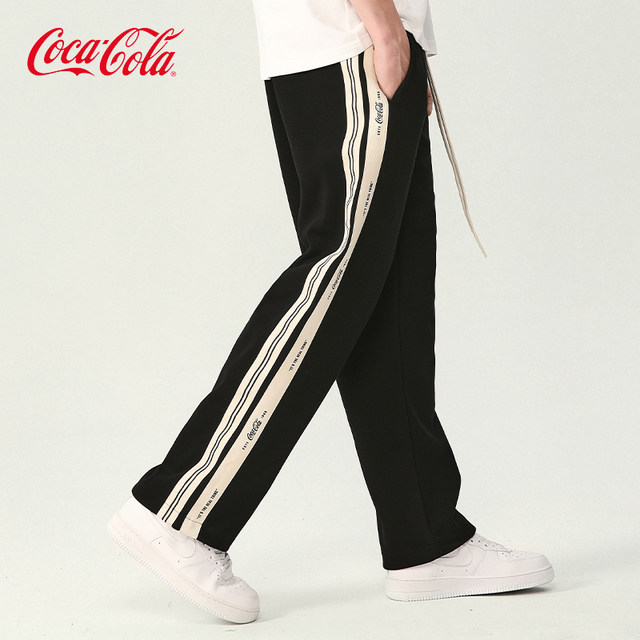 Coca-Cola/Coca-Cola casual pants men's summer ice silk trousers sports ...