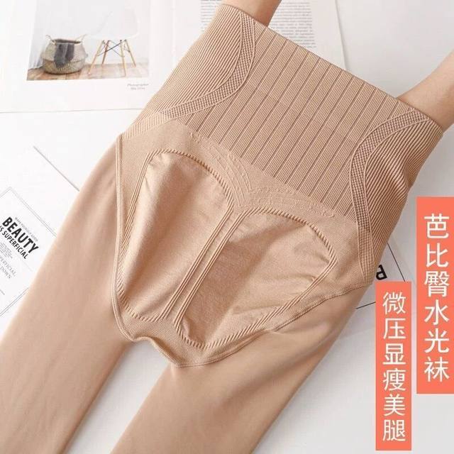 High -waisted ascites Light socks Wear light -legged artifacts, fleshy ...