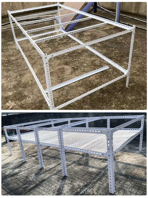 Universal angle steel shelf material storage rack triangular iron with ...