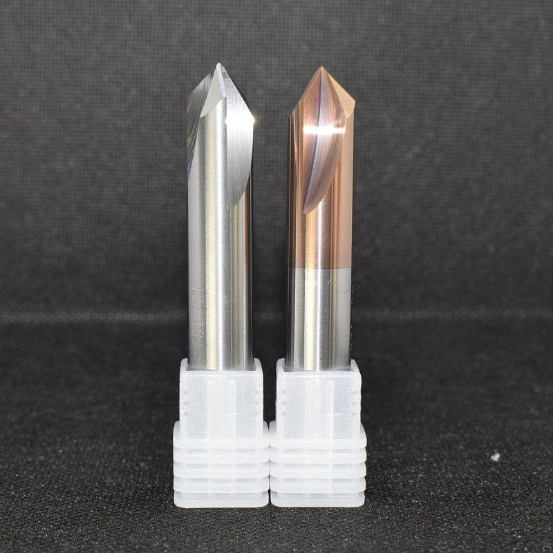 Straight groove chamfering knife 90 degrees blue coated alloy fixed ...