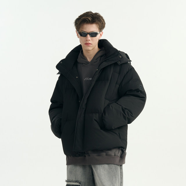 HeartBoon Winter American White Duck down jacket Men and Women Short ...