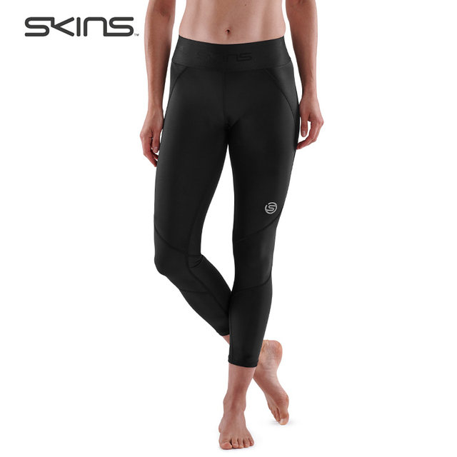 SKINS S3 7/8 Tights Women's Nine-Point Pants Medium Compression Pants ...