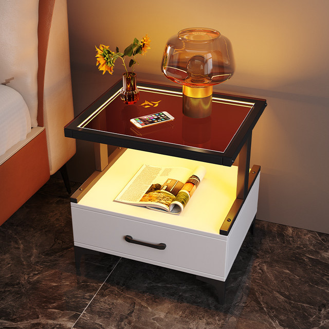 Bedside table simple modern bedroom bedside small storage cabinet ...