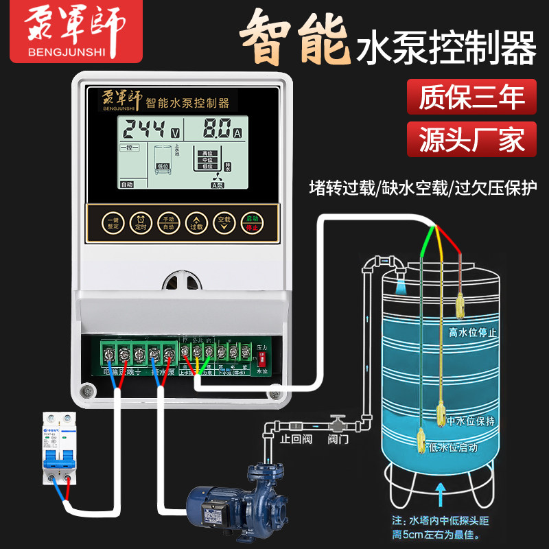 Intelligent Water Level Induction Pumping Remote Control Switch for ...