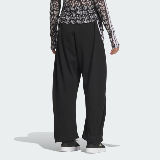 Adidas/Adidas official authentic new women's striped high-waisted loose ...