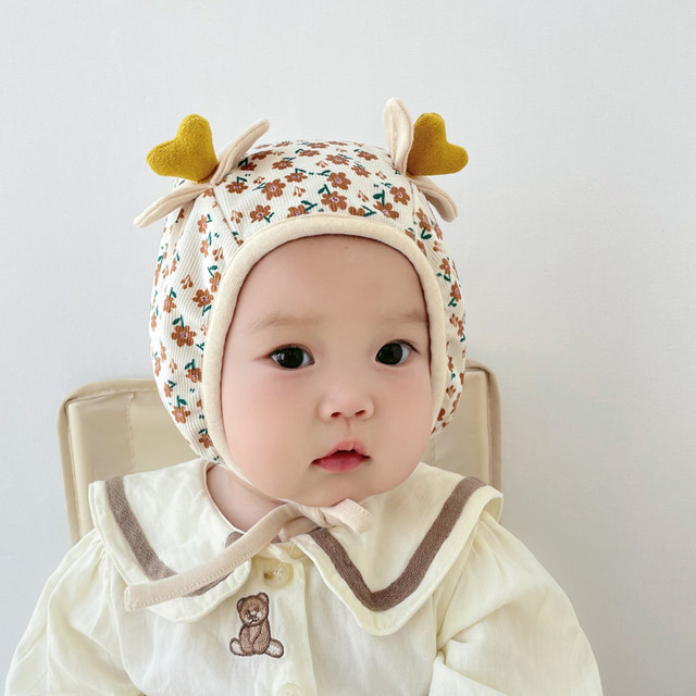 Baby hats, autumn and winter princess hats, baby hats, autumn baby girl ...