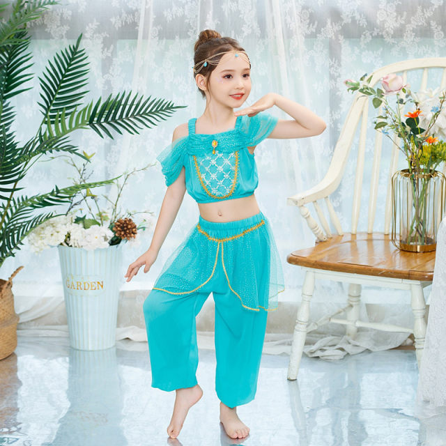 Children's performance costumes 2024 new style girls Jasmine Princess ...