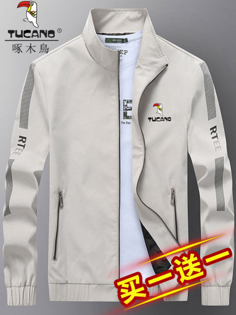 Woodpecker Jacket Men's Autumn and Winter 2025 New Stand Collar Men's ...