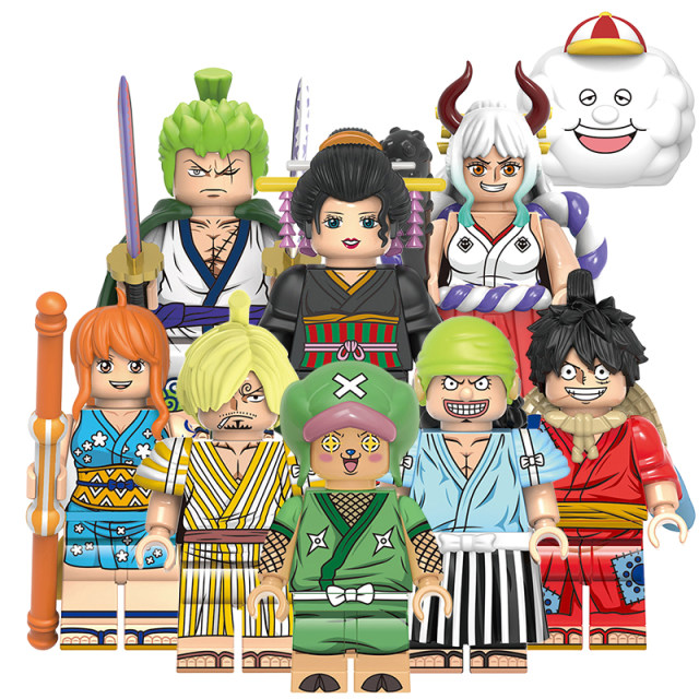 Compatible with LEGO One Piece building block minifigures, Luffy ...