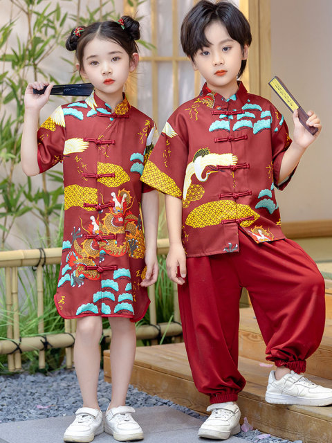 Ethnic Clothing Children's Hanfu Boys and Girls National Style Suit ...