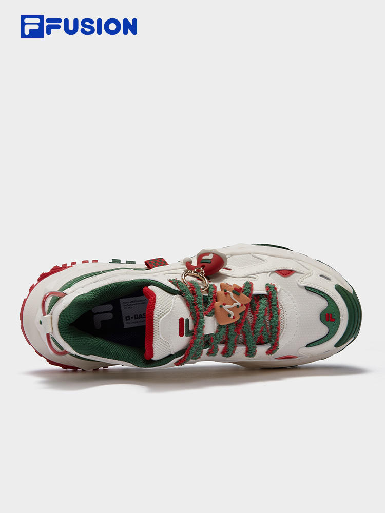 FILA FUSION斐乐潮牌女鞋BIANCO XMAS厚底潮鞋2025春季新款硬糖鞋-淘宝网