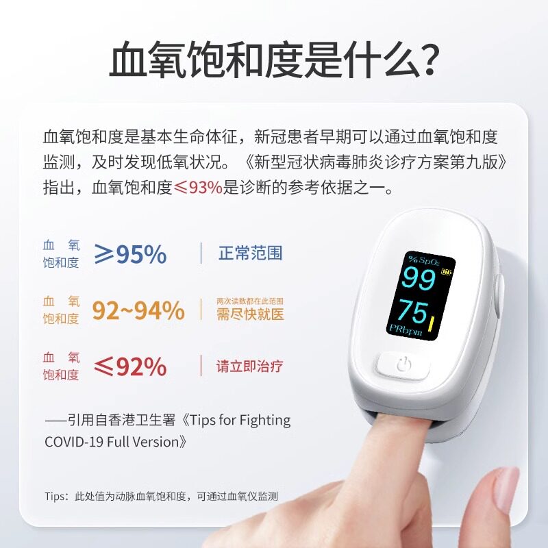 Home Pulse Detector Oximeter | Yuyue Finger Clip Type YX301