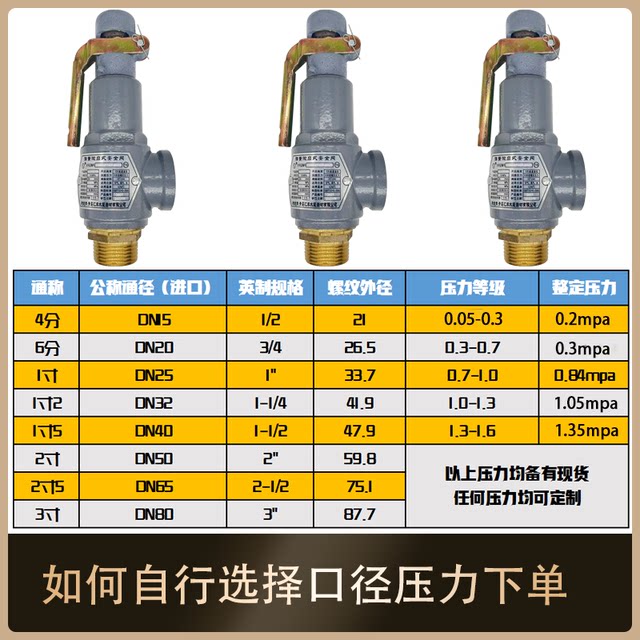 Qingdao Huifeng safety valve A27T-10 A27T-16 slight opening gas tank ...
