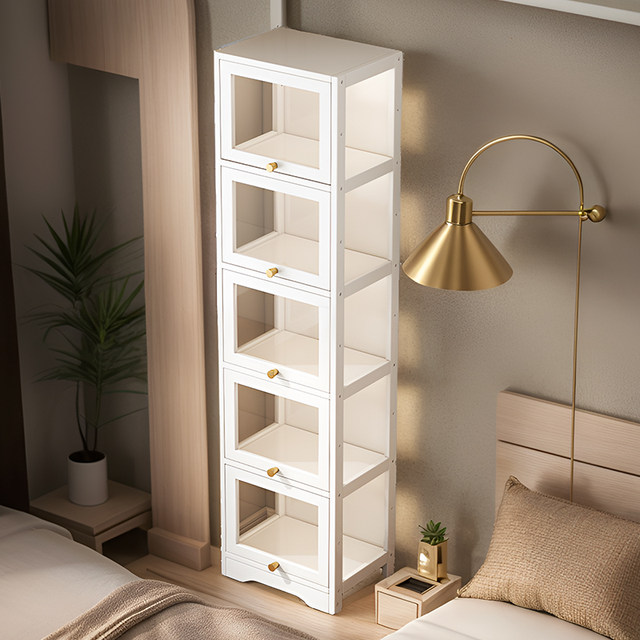 Bookcase transparent acrylic with door hand-made display cabinet ...