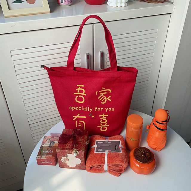 Bride's wedding red envelope bag, wedding bag, wedding bag, red bag ...