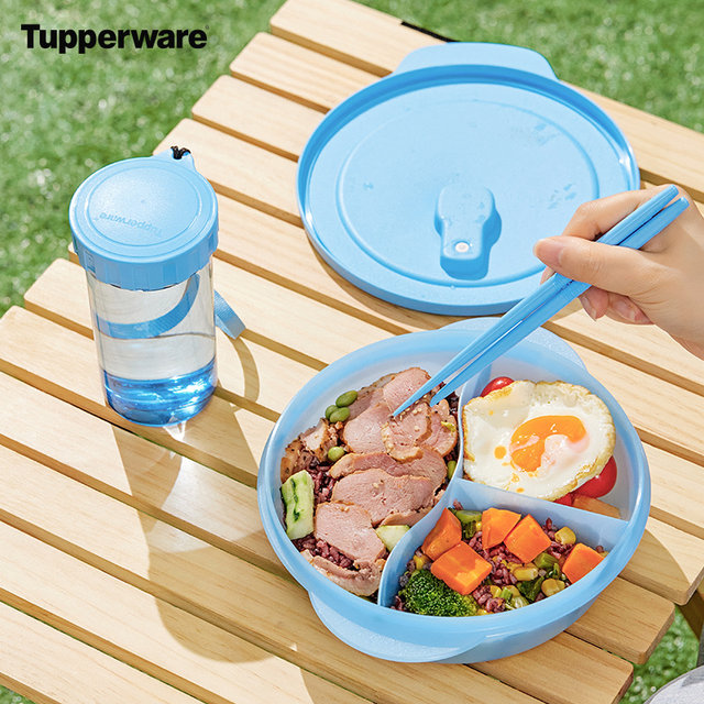 Tupperware Leisure Microwave Lunch Box 3-Piece Lunch Box Microwave ...