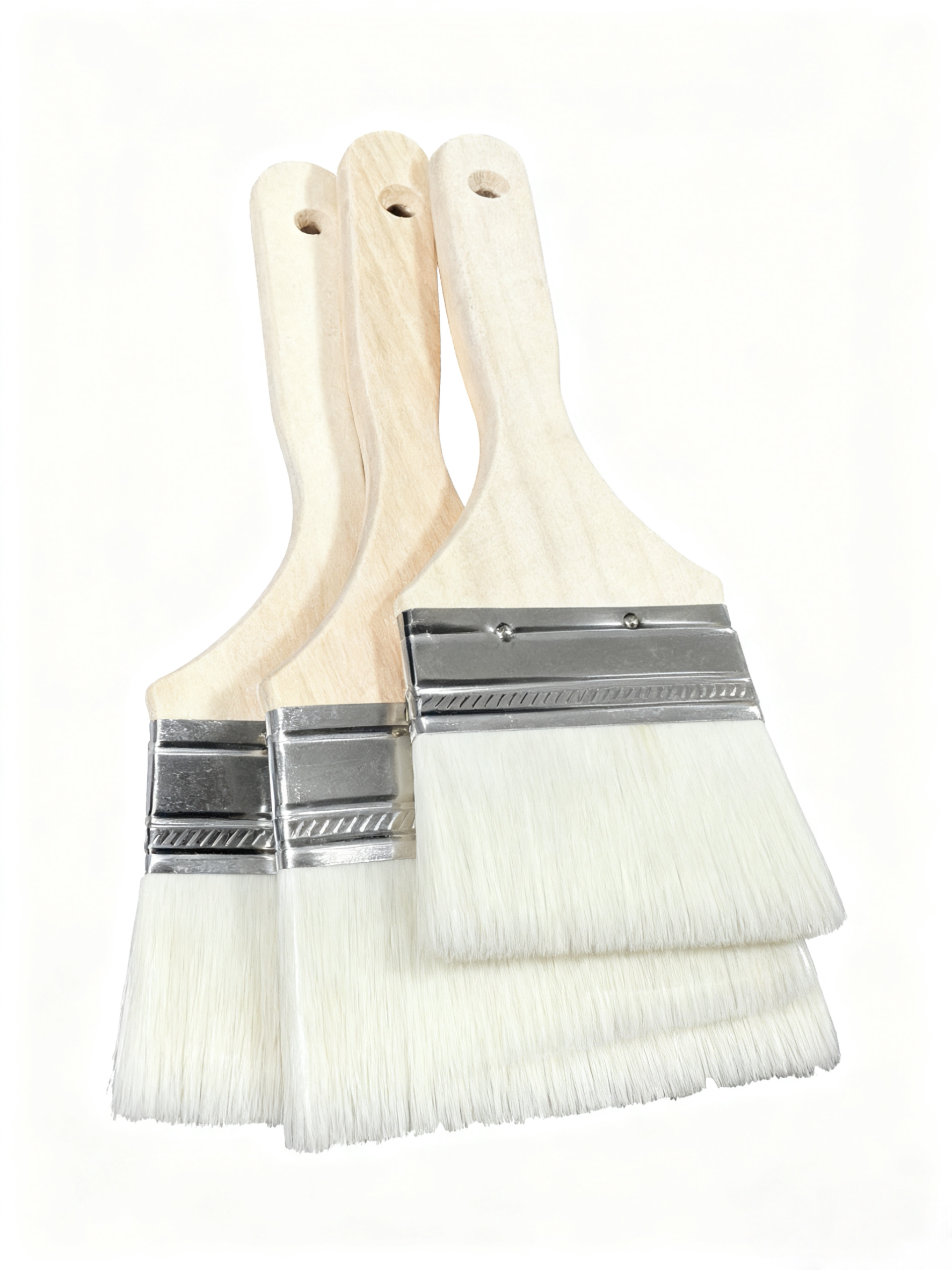 Simple Painting Wool Paint Brush - Water-Based, Wooden Handle (3, 4, 5)