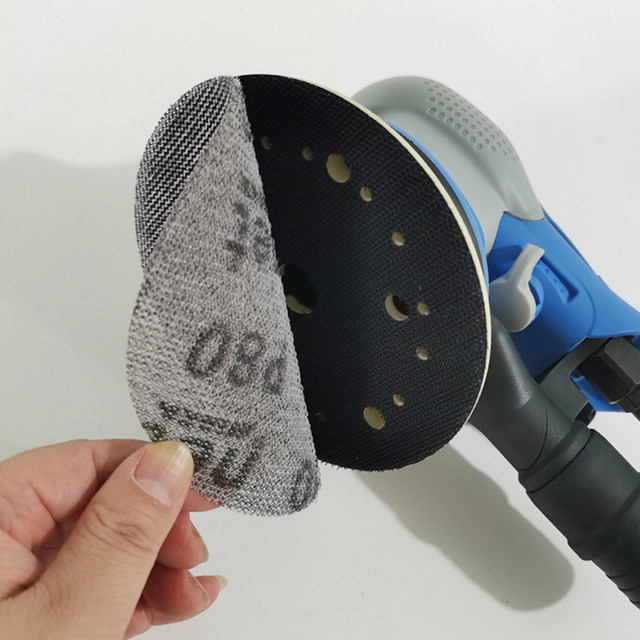 Mocha 5-inch mesh sandpaper 125mm dry sanding paper round flocked ...