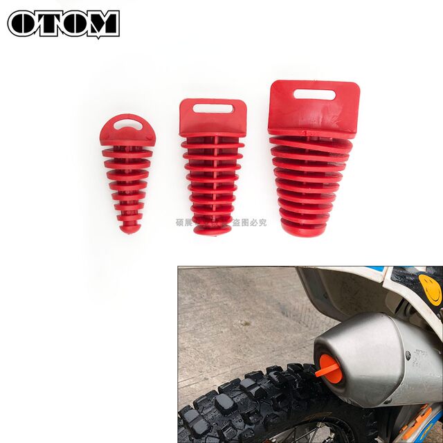 Motorcycle car wash tool exhaust plug color off-road motorcycle exhaust ...