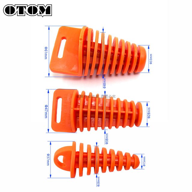 Motorcycle car wash tool exhaust plug color off-road motorcycle exhaust ...